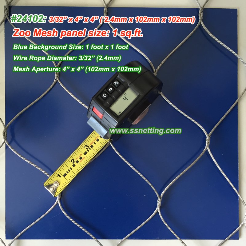 Stainless Wire Mesh Panels 3/32", 4" x 4", ( 2.4mm, 102mm x 102mm ...